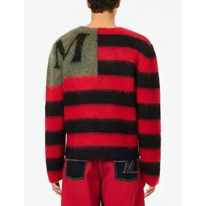 MAINS Striped Crewneck Wool-blend Jumper