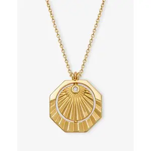 Astley Clarke Celestial Sunrise Spinner Pendant Necklace - Gold