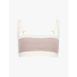 Monday Swimwear Outpost Square-neck Sports Bra - Heather Mauve/ivory