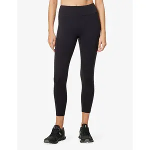 On Performance 7/8 High-waisted Stretch-jersey Leggings - Black
