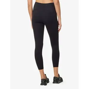 On Performance 7/8 High-waisted Stretch-jersey Leggings - Black