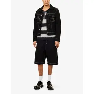 MAINS Striped Wool-blend Vest