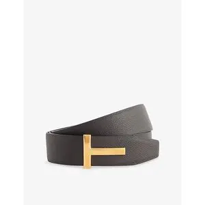 TOM FORD Reversible Leather Belt - Brown+black