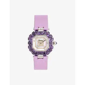 RESELFRIDGES WATCHES Pre-loved Kutchinsky Harmony 1990 18ct White-gold And Amethyst Quartz Watch 29mm - White Gold & Amethyst