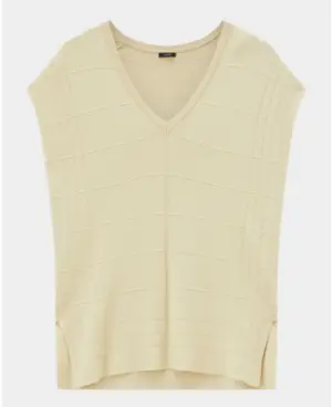 JOSEPH Stretch Viscose Top - Ltbrwn