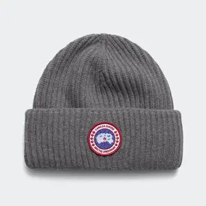 Canada Goose Cashmere Blend Double Fold Toque - Coastal Grey Heather