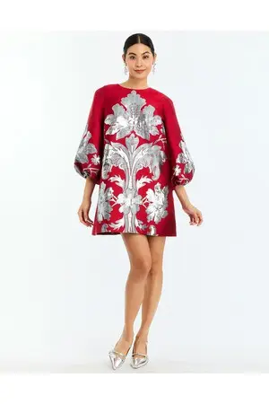 Mestiza New York Rosanna Mini Dress - Burgundy