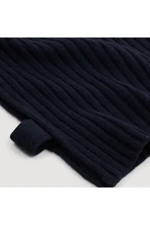Sandro Wool Hooded Knit Collar - Blue / Navy