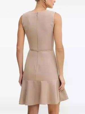 MARCIANO Belted V-neck Midi Dress