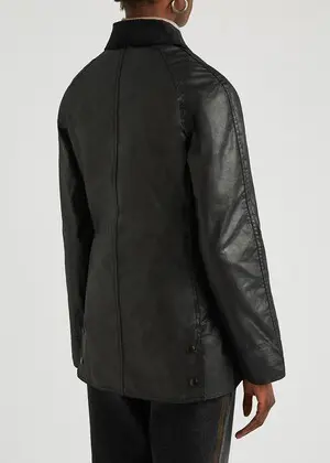 Barbour Beadnell Waxed Cotton Jacket - Black