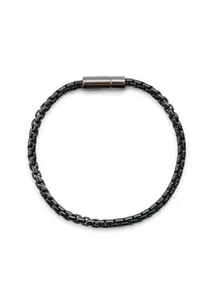 Tateossian Ruthenium-plated Box Chain Bracelet - Grey