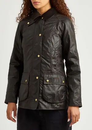 Barbour Beadnell Waxed Cotton Jacket - Brown