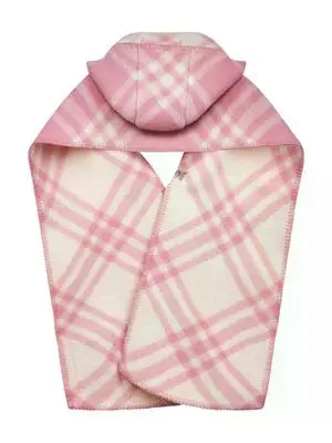 Burberry Check-pattern Hooded Scarf