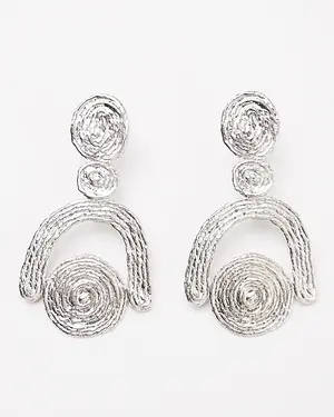 COG Frida Statement Earrings - Silver