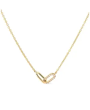 ANA LUISA Solid Lab Grown Diamond Link Necklace