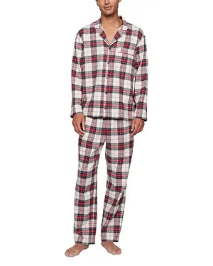Eberjey 2-pc. Cotton Brushed Flannel Pajama Set - Tartan
