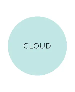 JOLLITY & CO Solid Shade Colors, Paper Party Dessert Plates, Set Of 8 - Cloud
