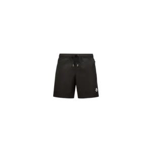 Moncler Logo Patch Swim Shorts - Black