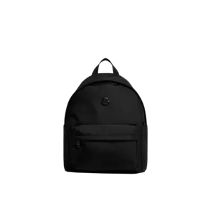 Moncler Pierrick Backpack With Metal Logo - Black