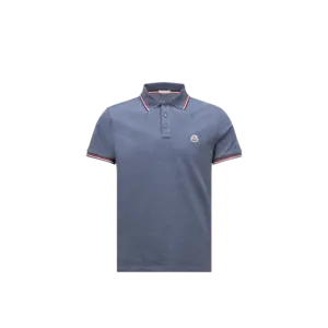 Men's Moncler Blue Polos