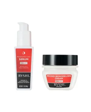 PURSONIC Complete Skincare Duo: Regenerating Serum + Micro Remodeling Cream - Orange