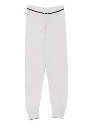 Eleventy Knitted Track Pants - Grey