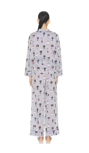 Polo Ralph Lauren Madison Pj Set In Blue - Snowfall Blue
