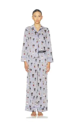 Polo Ralph Lauren Madison Pj Set In Blue - Snowfall Blue