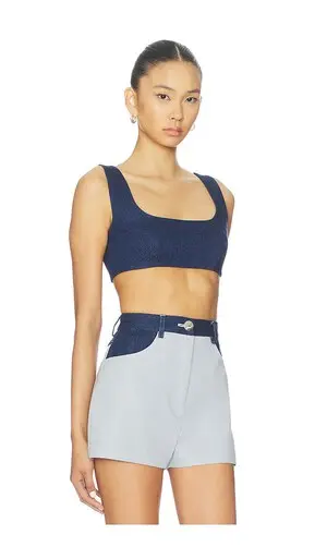 Matthew Bruch Tie Back Crop Top