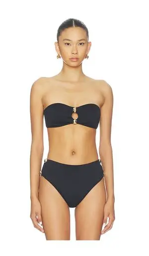 Simkhai Nicola Bandeau Bikini Top - Black