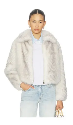 Adrienne Landau Katrina Faux Fur Jacket