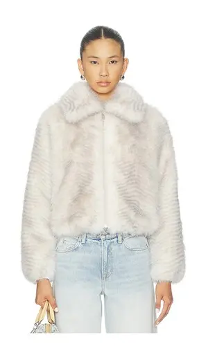 Adrienne Landau Katrina Faux Fur Jacket