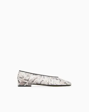 Giorgio Armani Python-print Ballerinas - Patterned