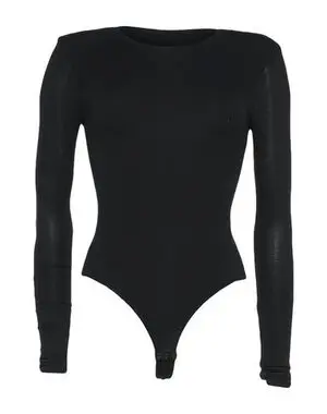 ATM Anthony Thomas Melillo Bodysuit In Modal And Elastane - Black