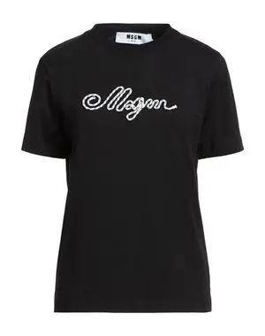 MSGM Cotton Jersey T-shirt - Black