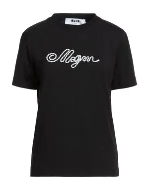MSGM Cotton Jersey T-shirt - Black
