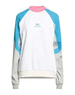 7 DAYS ACTIVE Synthetic Jersey Sweatshirt - White