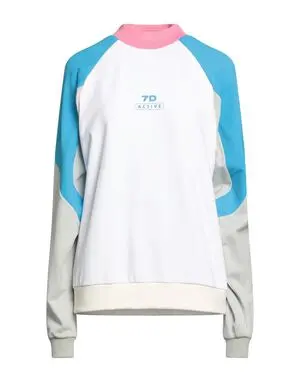 7 DAYS ACTIVE Synthetic Jersey Sweatshirt - White