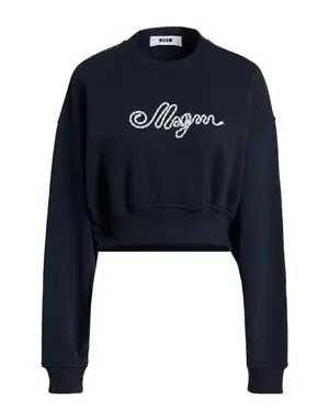 MSGM Cotton French Terry Sweatshirt - Grey