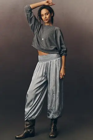 Anthropologie Jacquard Balloon Trousers