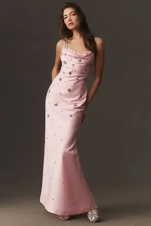 Bhldn Deco Cowled Maxi Dress