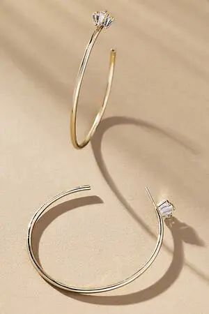 Anthropologie Hoop Earrings - Silver