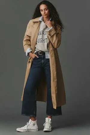 AGOLDE Ren High-rise Crop Wide-leg Jeans - Echo