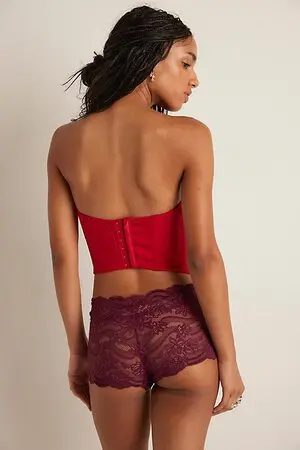 Free People Intimately Corset - Luxe Red