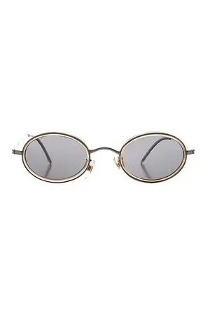 SUNGLASS MUSEUM Vintage Dwyer Oval Sunglasses - Silver