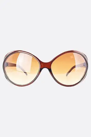 GIANT VINTAGE SUNGLASSES Global Boho Oval Sunglasses - Brown