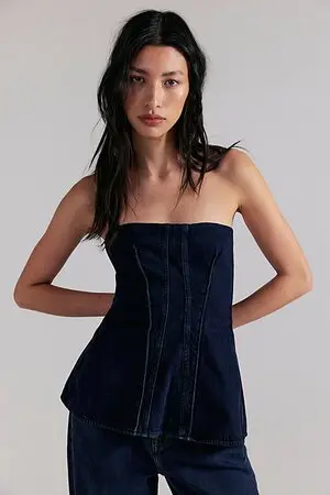 AGOLDE Lara Denim Corset