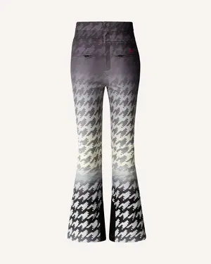 Perfect Moment High-waist Aurora Flare Ski Pant - Degrade-houndstooth