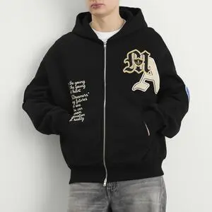 Amiri Varsity Patch Zip Hoodie