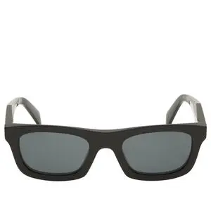 Prada Geometric Frame Sunglasses - Black/dark Grey